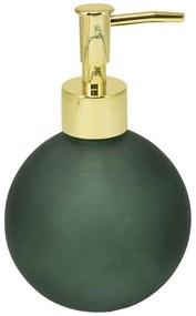 Dávkovač mýdla Globe, zelená/se zlatými prvky, 400 ml