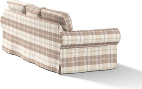 Potah na pohovku IKEA Ektorp 3-místná rozkládací, NOVÝ MODEL 2013 barva béžová látka pletený vzor, vzorované