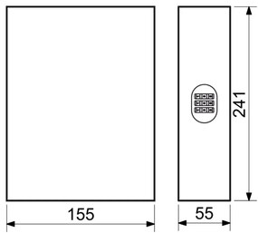 Bezpečnostní schránka TS 0309, Pisa, vícebarevná