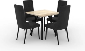 ADRK Furniture Sada stůl s židlemi RODOS 83 SE-ROD-83-S