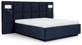 Moderní čalouněná postel MONACO 140x200 cm Matt Velvet 2