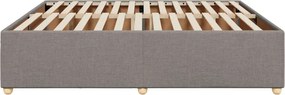 Rám postele bez matrace taupe 180 x 200 cm textil 3284754