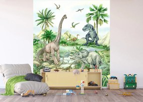 Dětská vliesová fototapeta na zed' Pradávný Svět | 225 x 270 cm | DFTD3P5157