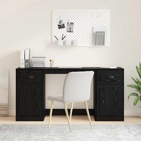 Stůl s kabinetem Černý dub Kompozitní dřevo 154,5 x 50 x 75 cm 3402679