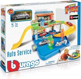 Bburago STREET FIRE Garáž s autoservisem + autíčko 1:43 / od 3 let