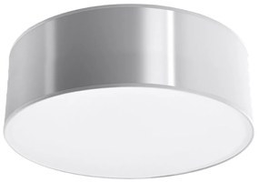 Stropní svítidlo Arena, 1x šedé plastové stínítko, (bílý plast), (fi 25 cm)