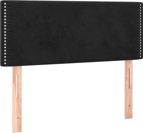 Box spring postel s matrací černá 120 x 200 cm samet 3141235