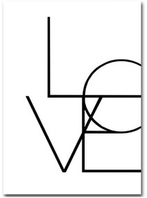 Plakát Love 15x20 cm