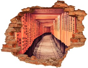 Wallmuralia Nálepka fototapeta 3D výhled Brámy Kioto 90x70 cm
