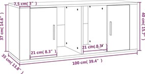 vidaXL TV skříňka 100 x 35 x 40 cm kompozitní dřevo [816800] Barva: dub sonoma