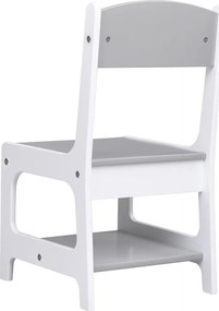 vidaXL Dětský stůl se 2 židlemi MDF [80284] Barva: Bílá