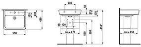 Laufen Pro Umyvadlo 55x48 cm H8189510001041