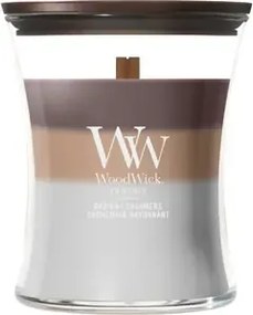 WoodWick Trilogy Radiant Cashmere svíčka střední