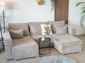 Taburet SMART COSARO XL s úložným prostorem 71x71 cm, mentolový