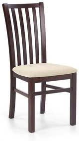 ImportWorld Dřevěná židle Abrahan 7 (Barva: Tmavý ořech)