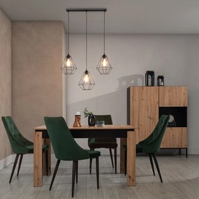 Brevitas, 70x25x100cm závěsná lineární 3 černý