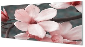 akrylový obraz růžové květy 120x60 cm