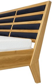 Drewmax LK402 140x200 cm dřevěná postel masiv buk dvojlůžko