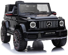 Dětské elektrické autíčko s dálkovým ovládáním BestBerg BBCC-60B – Mercedes-Benz AMG G63 / nosnost 25 kg / Li-Ion baterie / černá