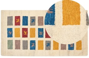 Vlněný koberec gabbeh 80 x 150 cm vícebarevný MURATLI Beliani