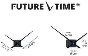 Designové nástěnné nalepovací hodiny Future Time FT3000MC Cubic multicolor