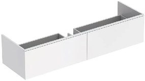Geberit Xeno 2 - Skříňka pod umyvadlo Varicor 1400 mm s LED svítidlem, 2 zásuvky, matná bílá 500.347.00.1