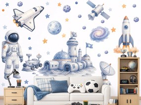 Ve vesmíru kosmické samolepky na zeď arch 167 x 123 cm