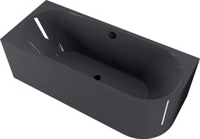 Polysan VIVA L MONOLITH asymetrická vana 180 x 75 x 60 cm levá akrylát šedá 72099M.30