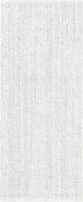 Světle šedý oboustranný/ručně tkaný jutový běhoun 80x200 cm Bouclé Jaipur – Hanse Home
