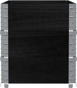 Zahradní truhlík černý 100 x 50 cm masivní borové dřevo 3295428