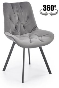 Halmar jídelní židle K519 barevné provedení šedá