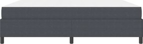 Rám postele s matrací Tmavě šedá 180 x 200 cm textil 3399136