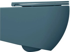 Isvea Isvea, INFINITY závěsná WC mísa, Rimless, 36,5x53cm, matná zelena Petrol, 10NF02004-2P