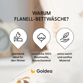 Goldea flanelové povlečení - podzimní dýně a lístky 140 x 200 a 70 x 90 cm