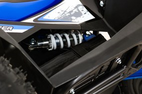 Ramiz Čtyřkolka na baterie E-STAR modrá 35 km/h + motor 1000W + nafukovací kola + nastavení sedadla