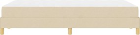 Postel s boxspringem s matrací Krémová 120 x 190 cm textil 3398554