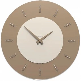 Designové hodiny 10-210 CalleaDesign Vivyan Swarovski 60cm (více barevných variant) Barva světle červená-64 - RAL3020