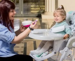 CHIPOLINO Jídelní židlička Maxi Blush / od 6 měsíců do 3 let
