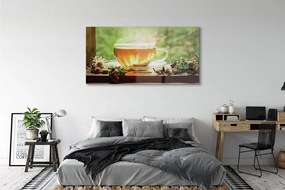 akrylový obraz čaje byliny horké 140x70 cm
