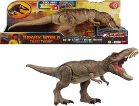 Mattel jurský svět: chaos theory totální útok! tyrannosaurus rex, hxf54