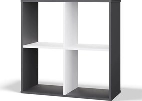 FALCO Regál Manja 2x2 antracit/bílá