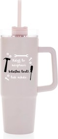 Personalizovaná cestovní termoska s průhledným víčkem - když to nezvládne … tak nikdo