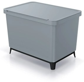 Odpadkový koš SYSTEMO 2x10 L + 23 L šedý