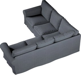 Potah na pohovku IKEA  Ektorp rohová barva šedá látka pletený vzor