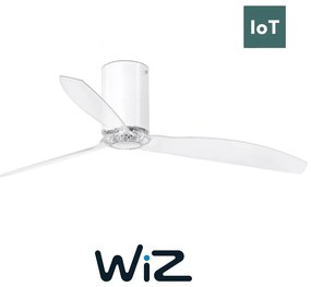 FARO MINI TUBE FAN 32038WP 50,4“ bílá lesk/transparentní Reverzní stropní ventilátor WiZ