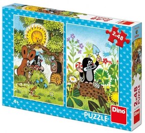 Dino Puzzle Krtek 2x48 dílků