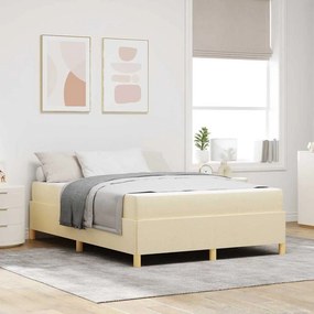 Rám postele Krémová 160 x 200 cm textil 3398953