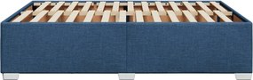 Rám postele bez matrace modrý 140 x 190 cm textil 3284477