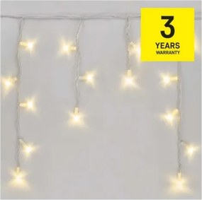 Propojovací vánoční řetěz bez zdroje EMOS Connecting D2CW02 ZY2157 50LED krápníky 3m teplá bílá
