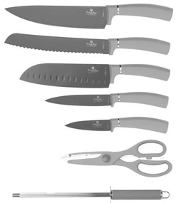 BERLINGERHAUS Sada nožů s nepřilnavým povrchem a otočným stojanem 8 ks Aspen Collection BH-2883